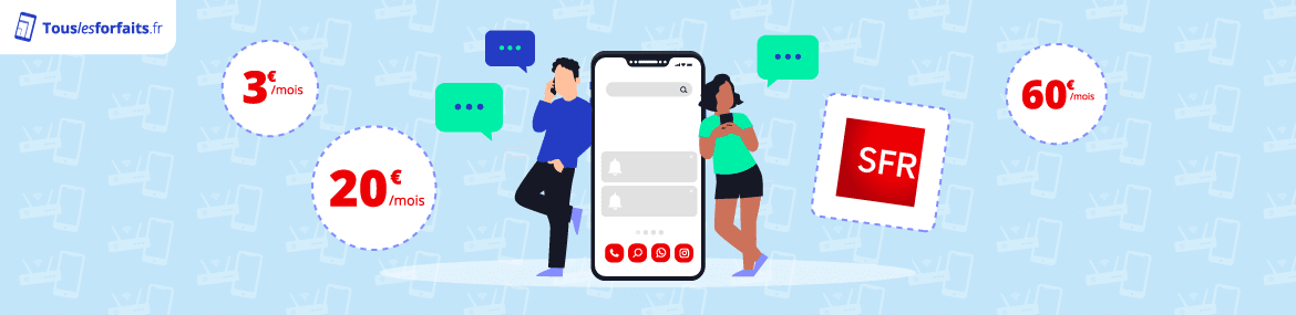 Forfaits mobiles SFR : les offres sur le réseau 4G et 5G